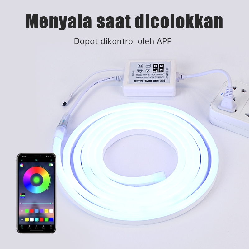 Jual LAMPU LED NEON FLEXIBLE 2-20M RGB 220V FLEXIBLE SIGN LED / LAMPU ...