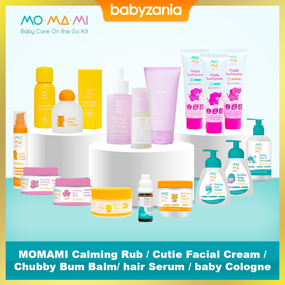 Jual MOMAMI Calming Rub / Cutie Facial Cream / Chubby Bum Balm/ hair ...