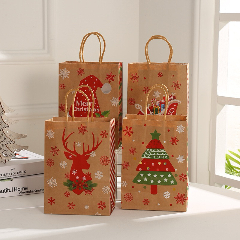 Jual Paper Bag Natal Coklat | Tas Paper Bag Hampers Christmas Hadiah ...