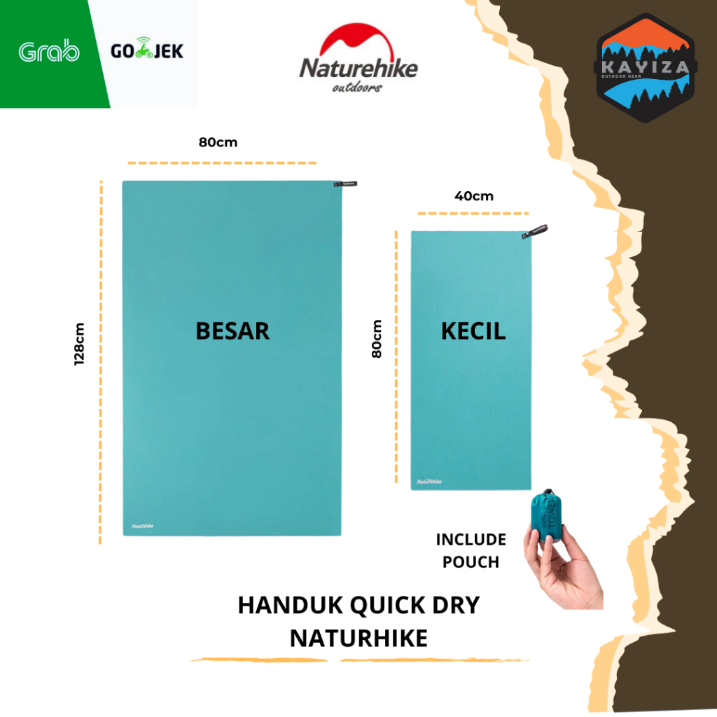 Jual NatureHike Handuk Quick Dry Portable Ultralight Breathable 40 x 80 ...