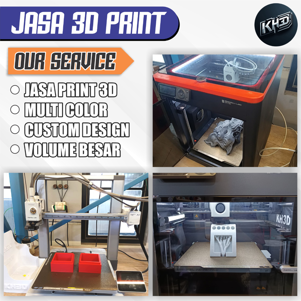 Jual Jasa Gambar 3D Printer Custom / Cetak 3D Printing PLA + / Cetak 3 ...