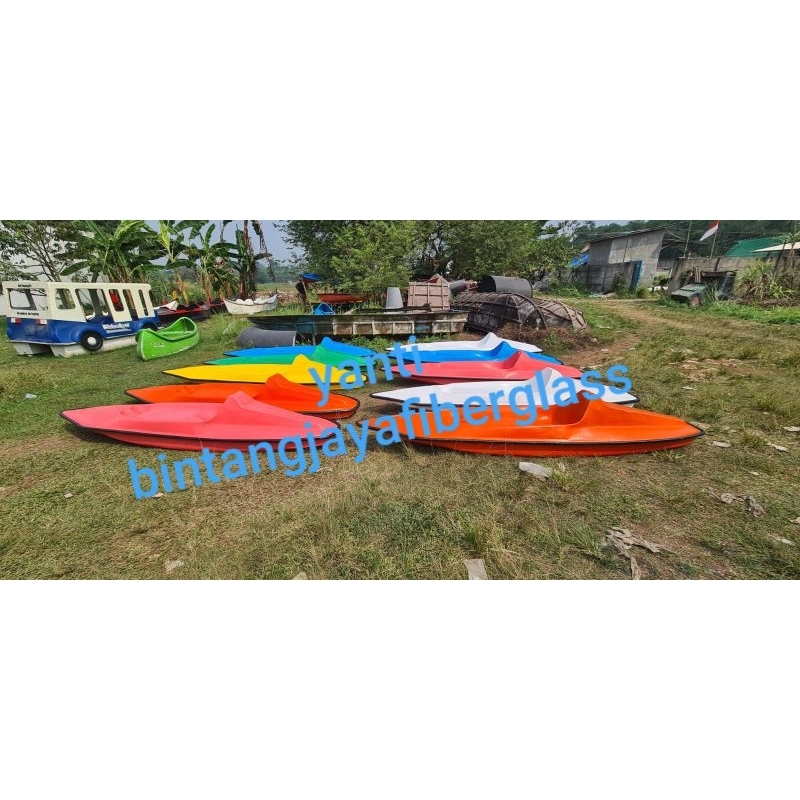 Jual kano duble atau perahu fiber,kano single,sepeda air bebek bebekan ...