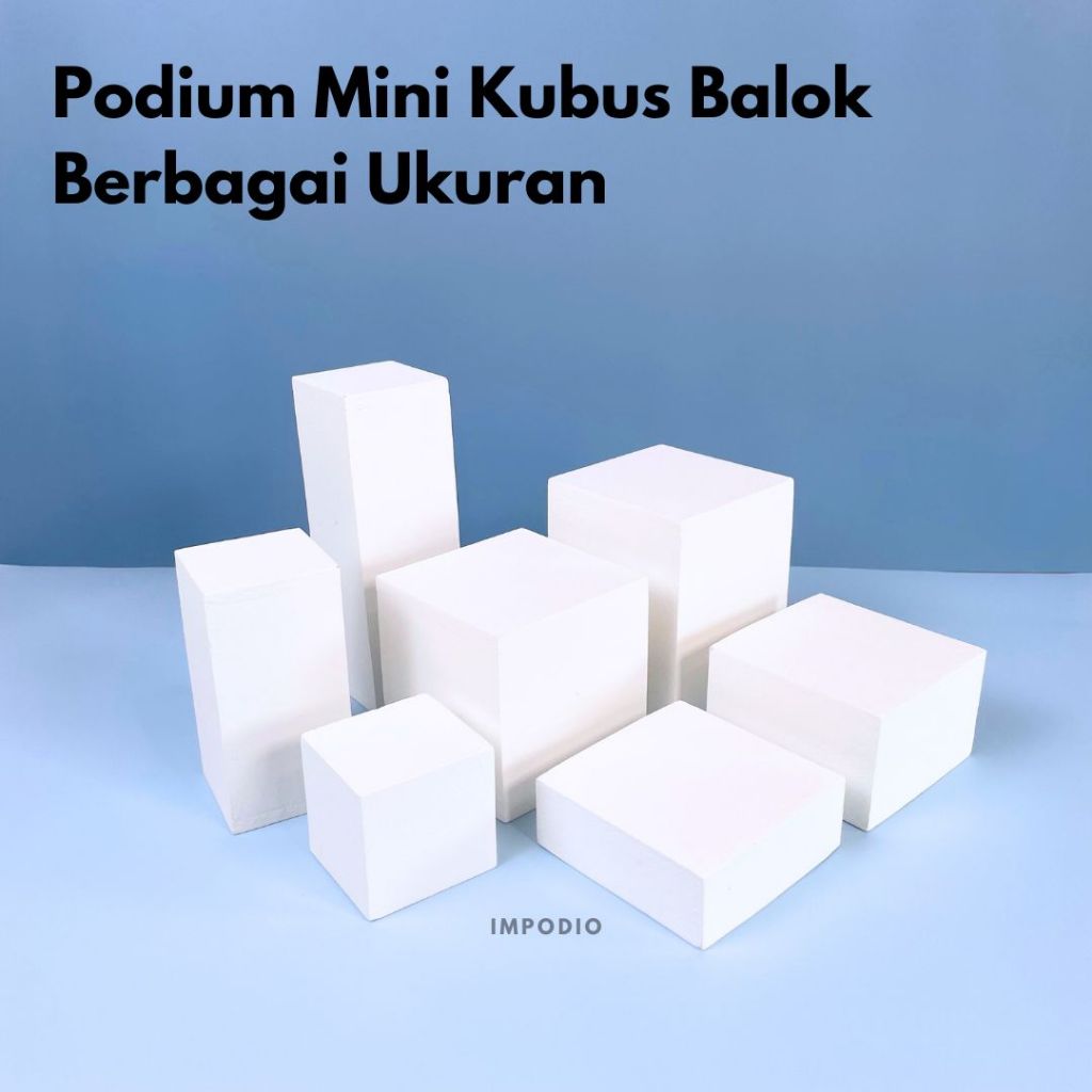 Jual IMPODIO Podium mini balok kubus berbagai ukuran - display product ...