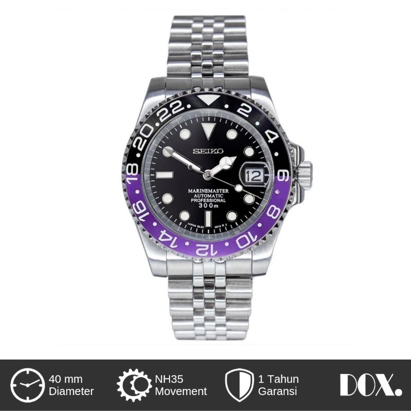 Jual Mod Seiko Joker NH35 Automatic SeikoMod Submariner Rantai Jubilee Kaca Sapphire | Shopee ...