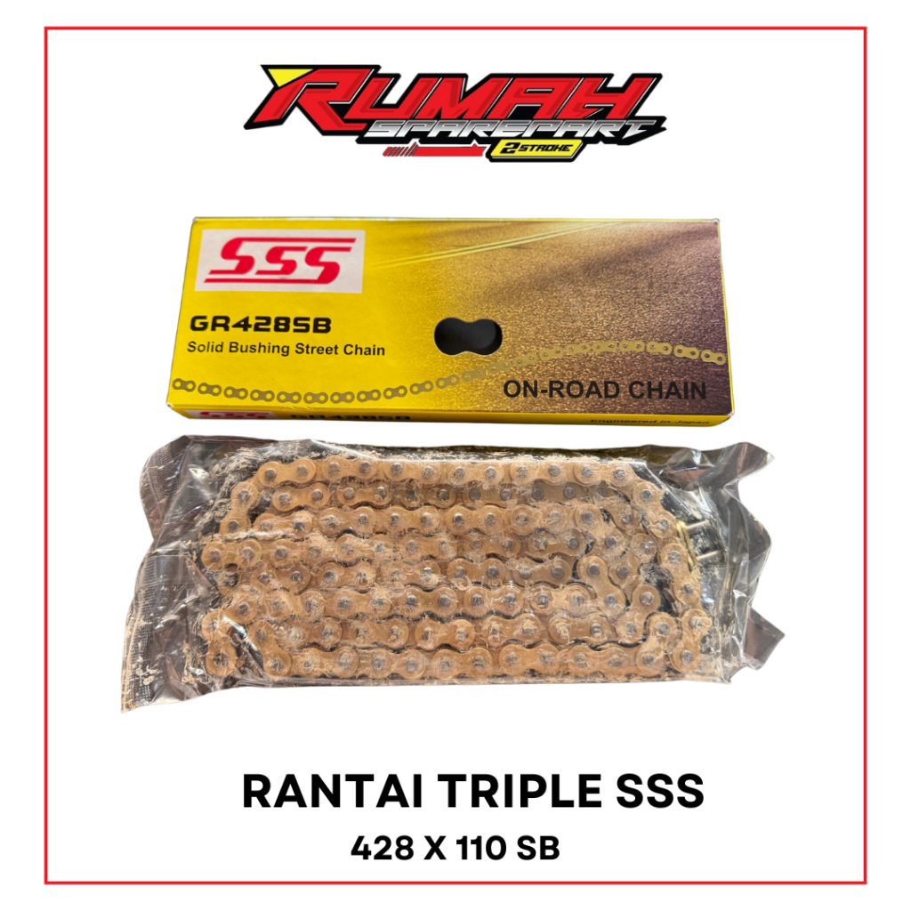 Jual RANTAI TRIPLE SSS 428 - UNIVERSAL | Shopee Indonesia