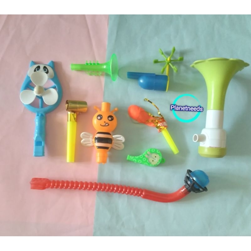 Jual Peluit Edukasi Terapi Wicara 9 Pcs Peluit/Mainan Edukasi Terapi ...