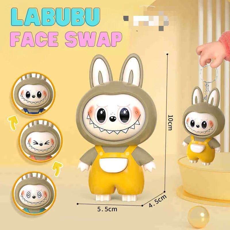 Jual Labubu FACE SWAP Berubah Ekspresi Wajah | Gantungan Kunci Muka ...