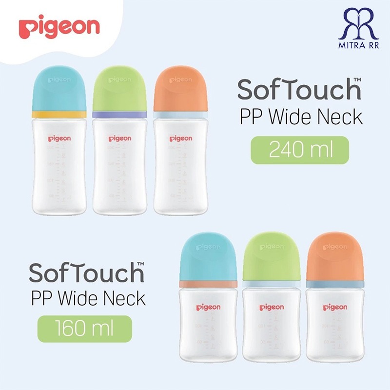Jual Pigeon Botol Wide Neck SofTouch Peristaltic Plus 160ml / 240ml / 330ml – Pigeon Botol Susu ...