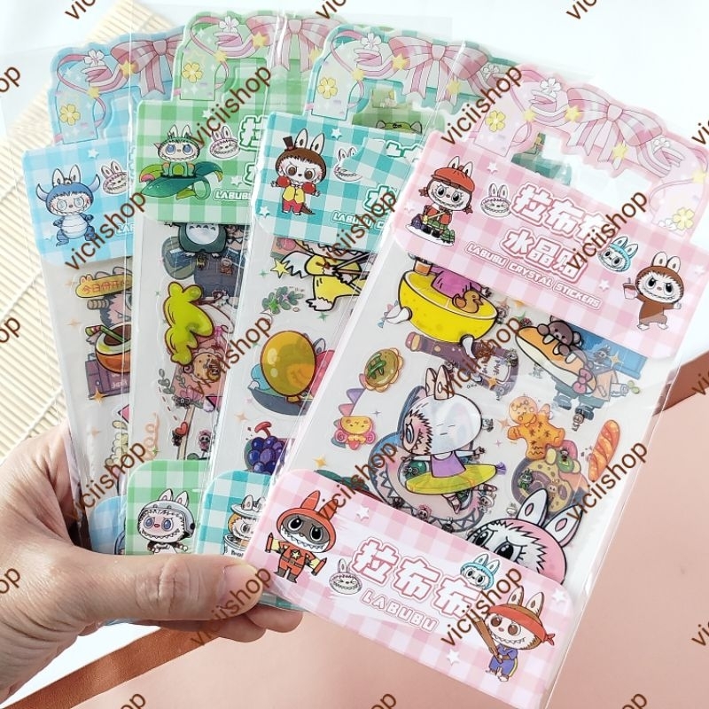 Jual Stiker Labubu/Stiker Lucu/Mainan Tempel Labubu/Sticker Labubu ...