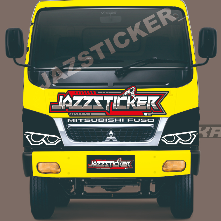 Jual PROMO STICKER LAMPU DEPAN CANTER / CANTER / STICKER TRUCK / TRUCK ...