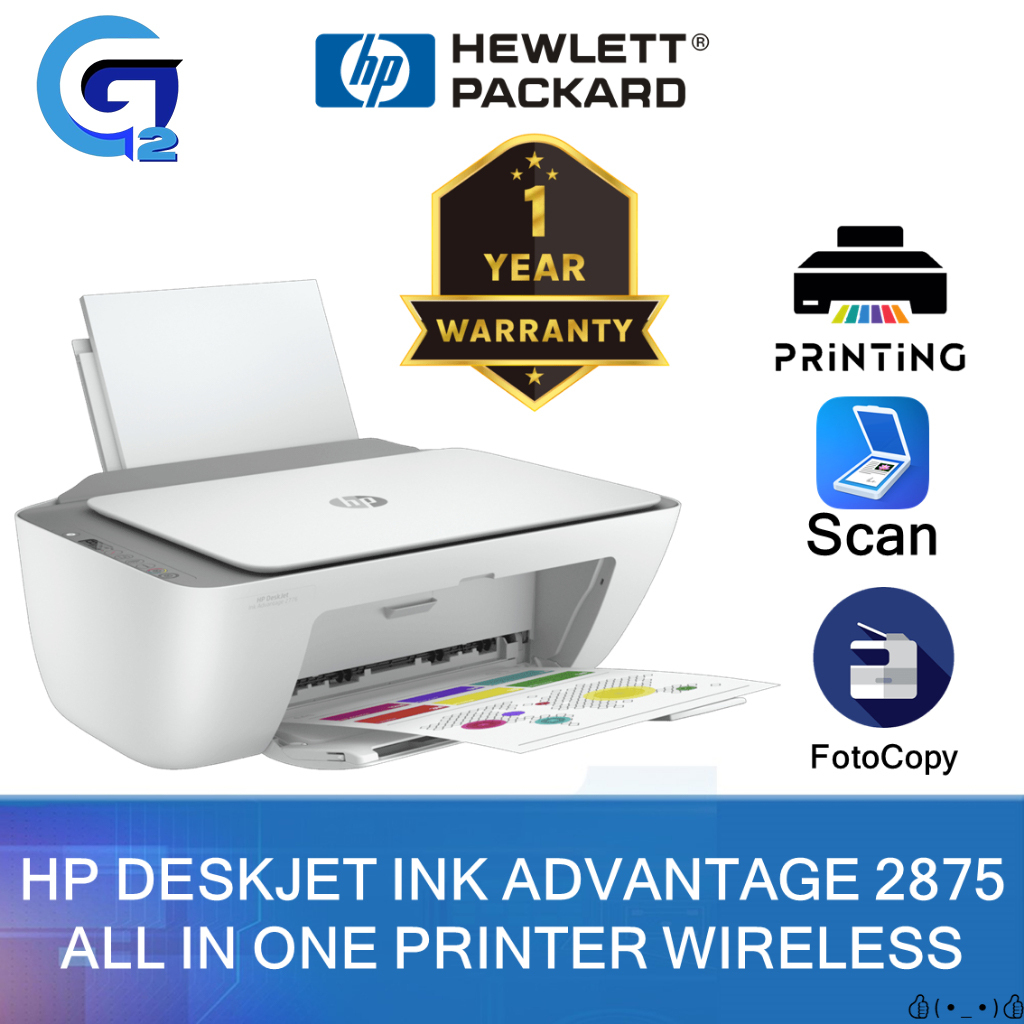 Jual Printer HP Deskjet Ink ADVANTAGE 2875 ALL In One Printer Wireless ...