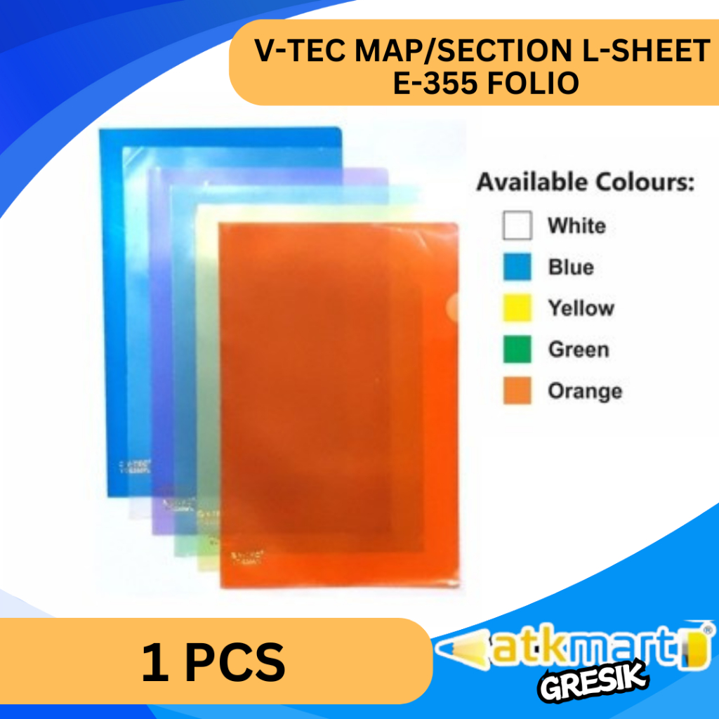 Jual V TEC MAP/SECTION L-SHEET E-355 FOLIO WARNA CAMPUR / MAP L UK ...