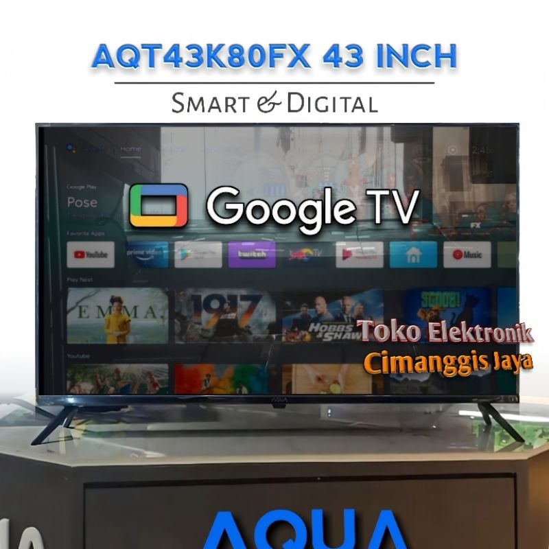 Jual smart tv led Aqua 43 inch digital android | Shopee Indonesia