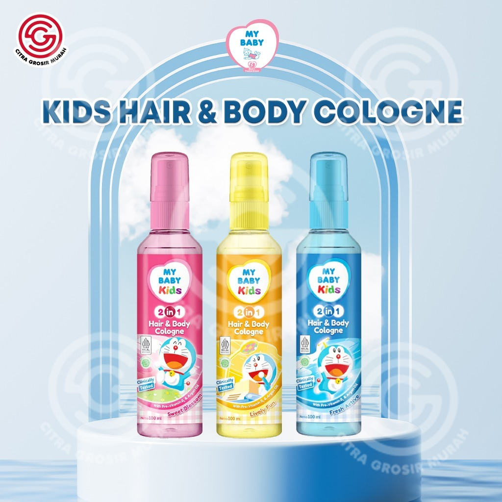 Jual MY BABY Kids 2 in 1 Hair & Body Cologne || Lively Fun || Sweet ...