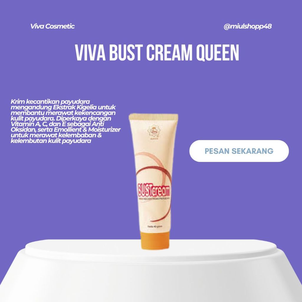 Jual VIVA BUST CREAM QUEEN ORIGINAL | Shopee Indonesia