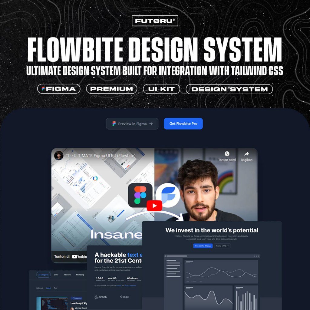 Jual Flowbite Pro - Premium Figma Tailwind Template Design System ...