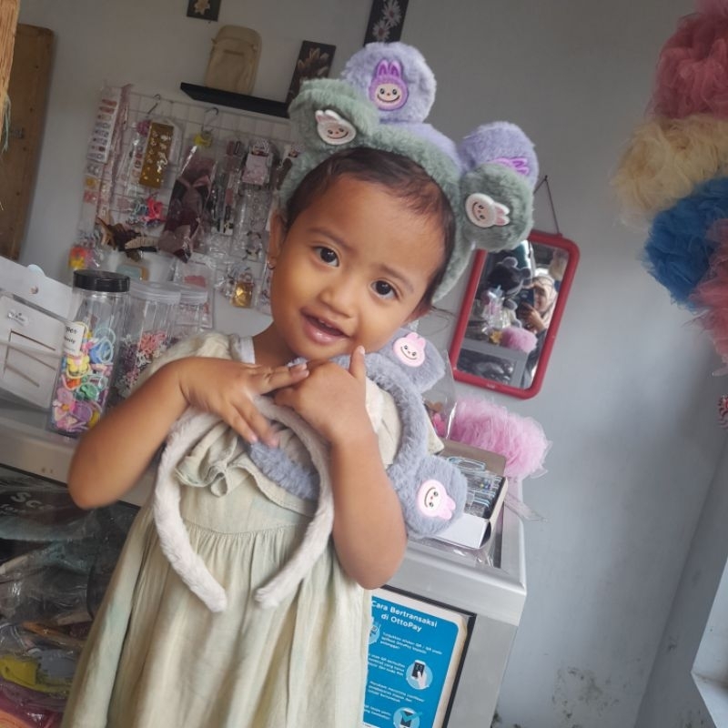 Jual bando labubu/bando labubu telinga/bando telinga labubu | Shopee ...