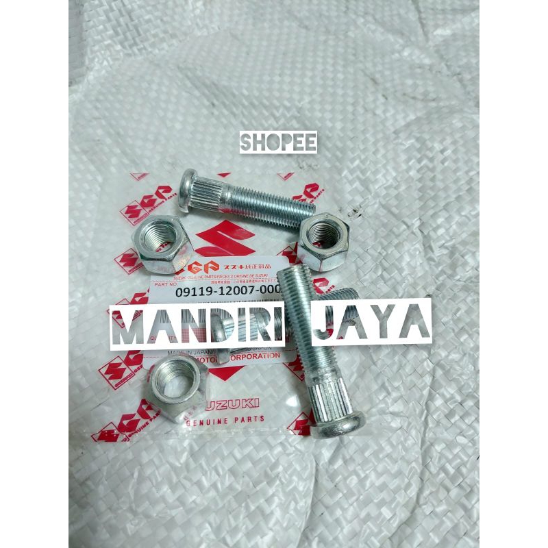 Jual Hub bolt long (panjang) baut roda + mur Suzuki New Carry Pick Up ...