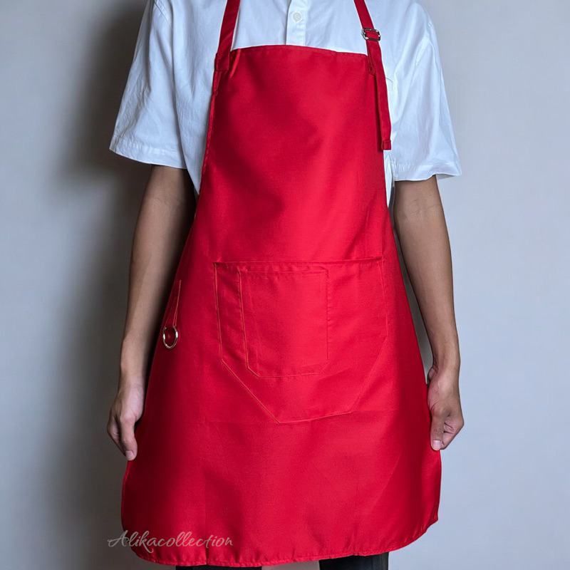 Jual apron celemek barista bahan kain katun Drill kuat dan tabal ...