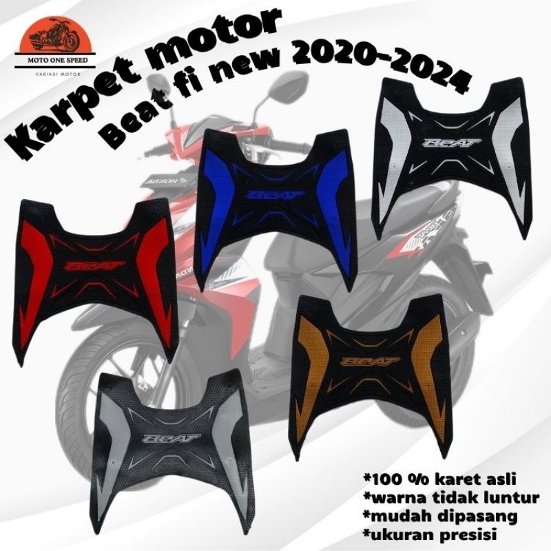 Jual Karpet Motor Honda beat fi new 2020-2024 , pijakan kaki motor beat ...