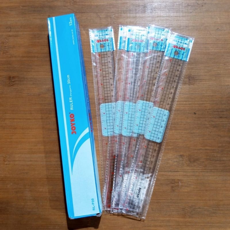 Jual Penggaris joyko 30 CM Plastik 1 Pak isi 12 Pcs | Shopee Indonesia