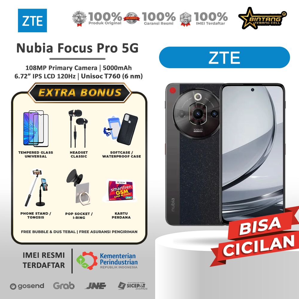 Jual ZTE Nubia Focus Pro 5G NFC RAM 8/256GB Garansi Resmi | Shopee ...