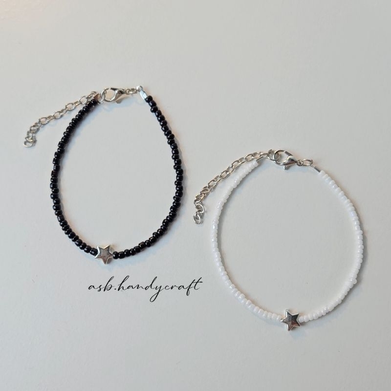 Jual [GMMK194] ASB - [1pcs] Gelang Manik Star Silver series | Gelang ...