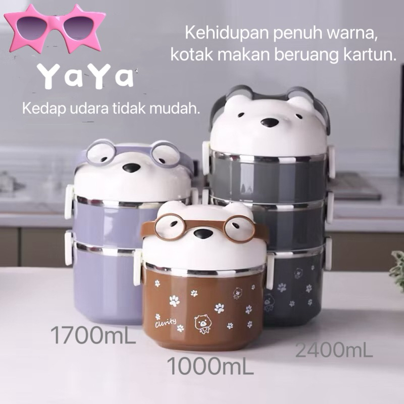 Jual YaYa LB234 Rantang Lunch Box 2 Dan 3 tingkat Stainless Steel ...