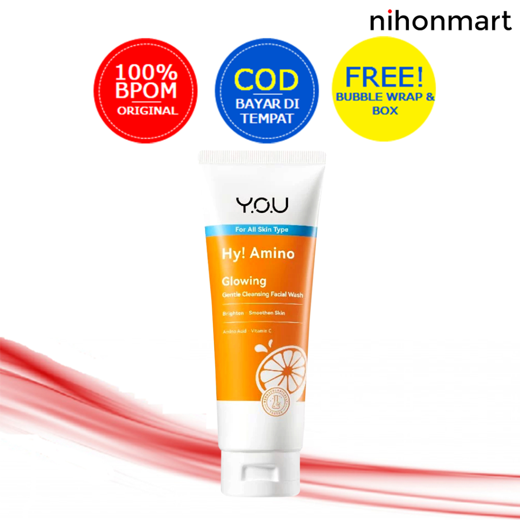 Jual YOU Hy! Amino Glowing Gentle Cleansing Facial Wash 100g | Shopee ...