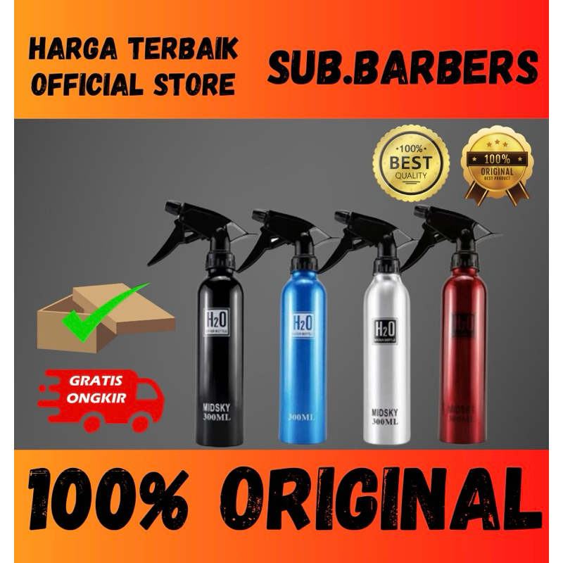 Jual Spray Barbershop-Spray H2O-Botol Semprot Aluminuim | Shopee Indonesia