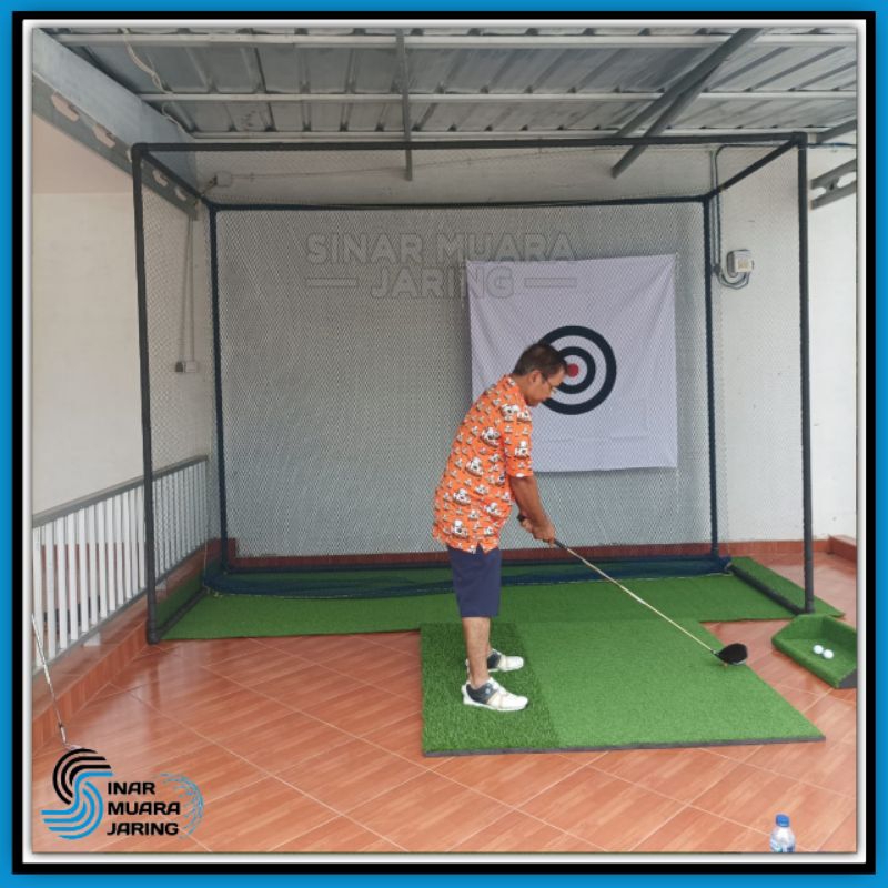 Jual Net Driving Golf Cage Pipa Besi 3mx3mx3m/Cage Driving Golf/Latihan ...