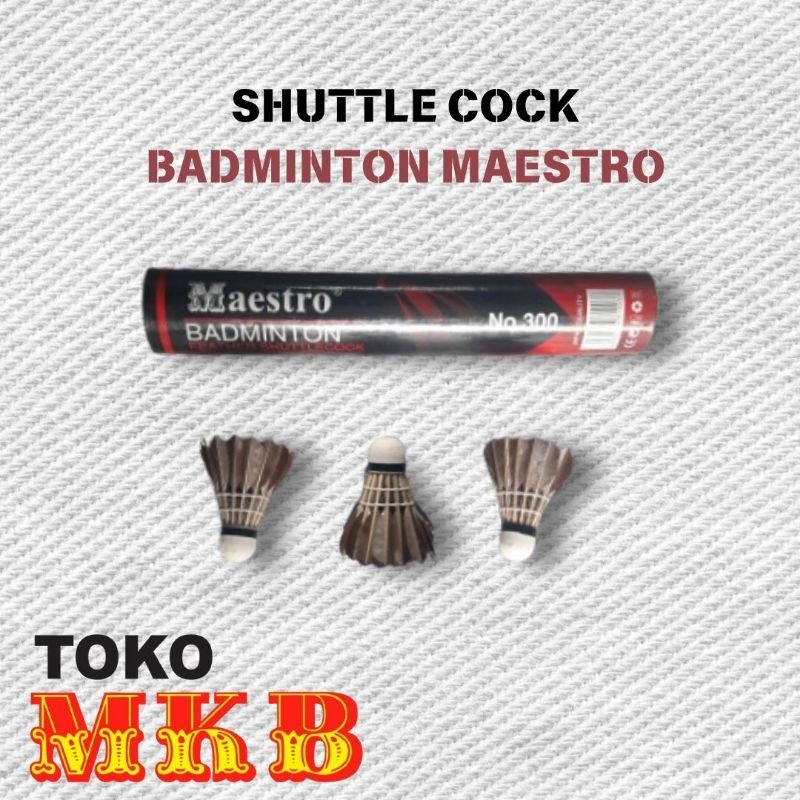 Jual SHUTTLECOCK BADMINTON MAESTRO \KOK BADMINTON 1 Tabung | Shopee ...