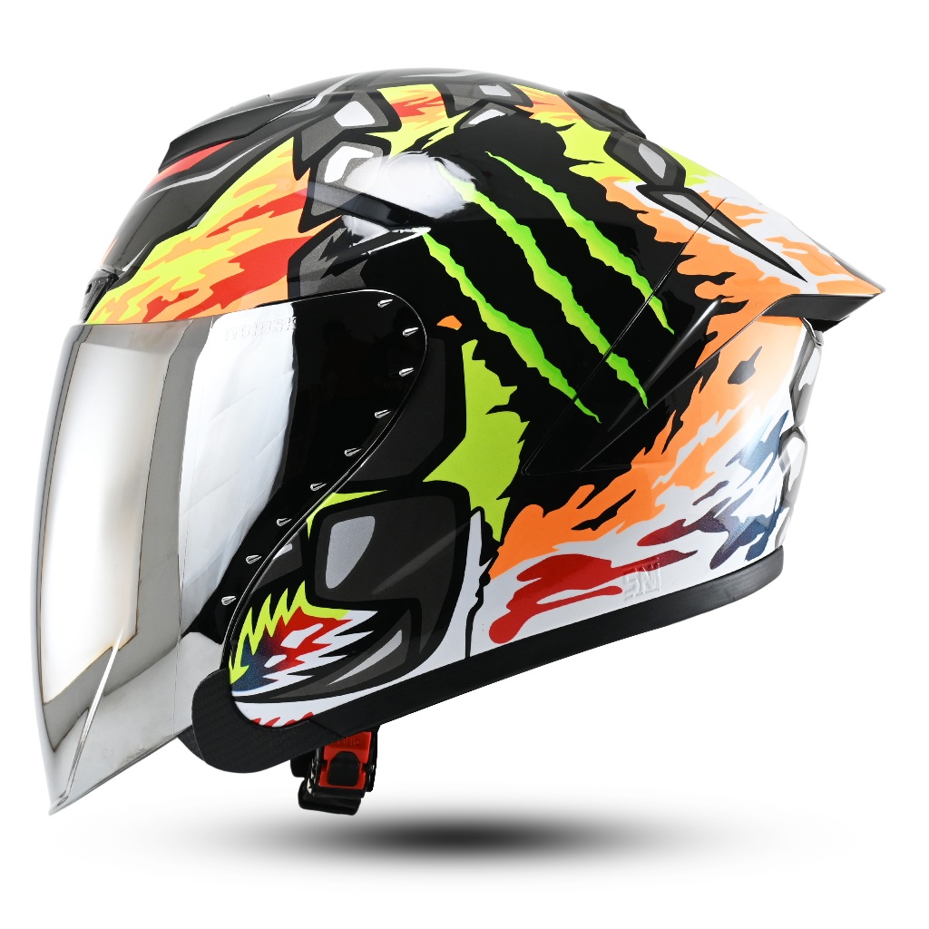 Jual Helm JITSU J STRIKE Motif Scorpius Half Face Cowok Keren Sunmori ...