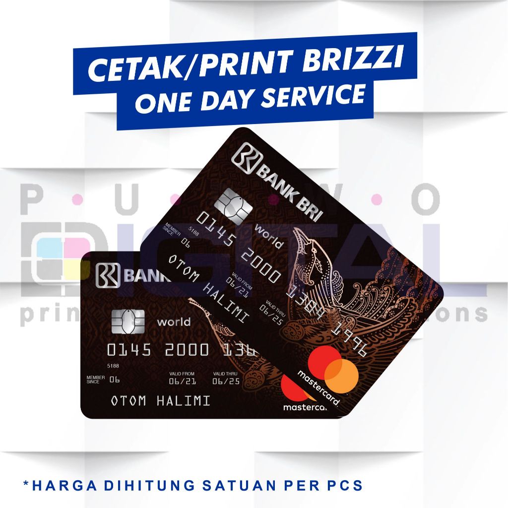 Jual CETAK BRIZZI | BRIZZI CUSTOM | KARTU E TOLL | Shopee Indonesia