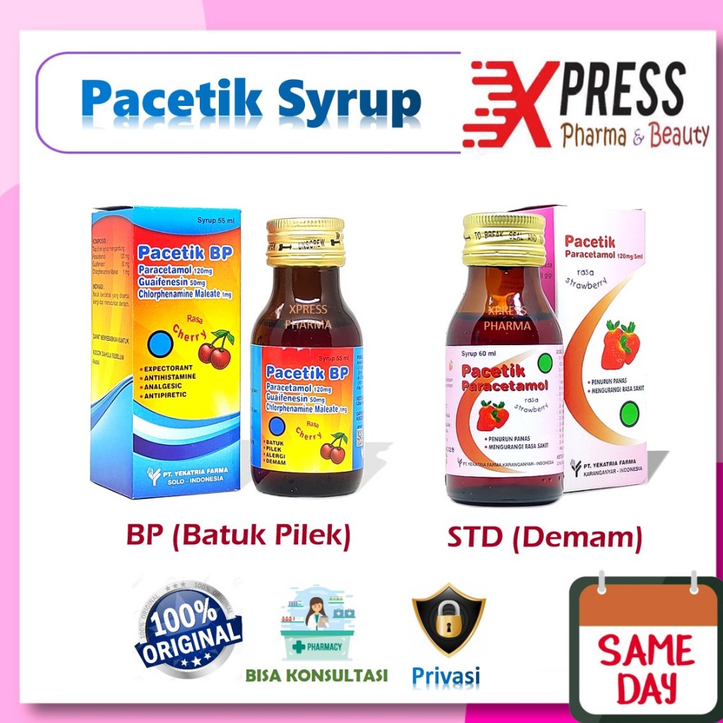 Jual XPRESS ! PACETIK STD / BP Syrup Obat Batuk Pilek Demam Anak ...