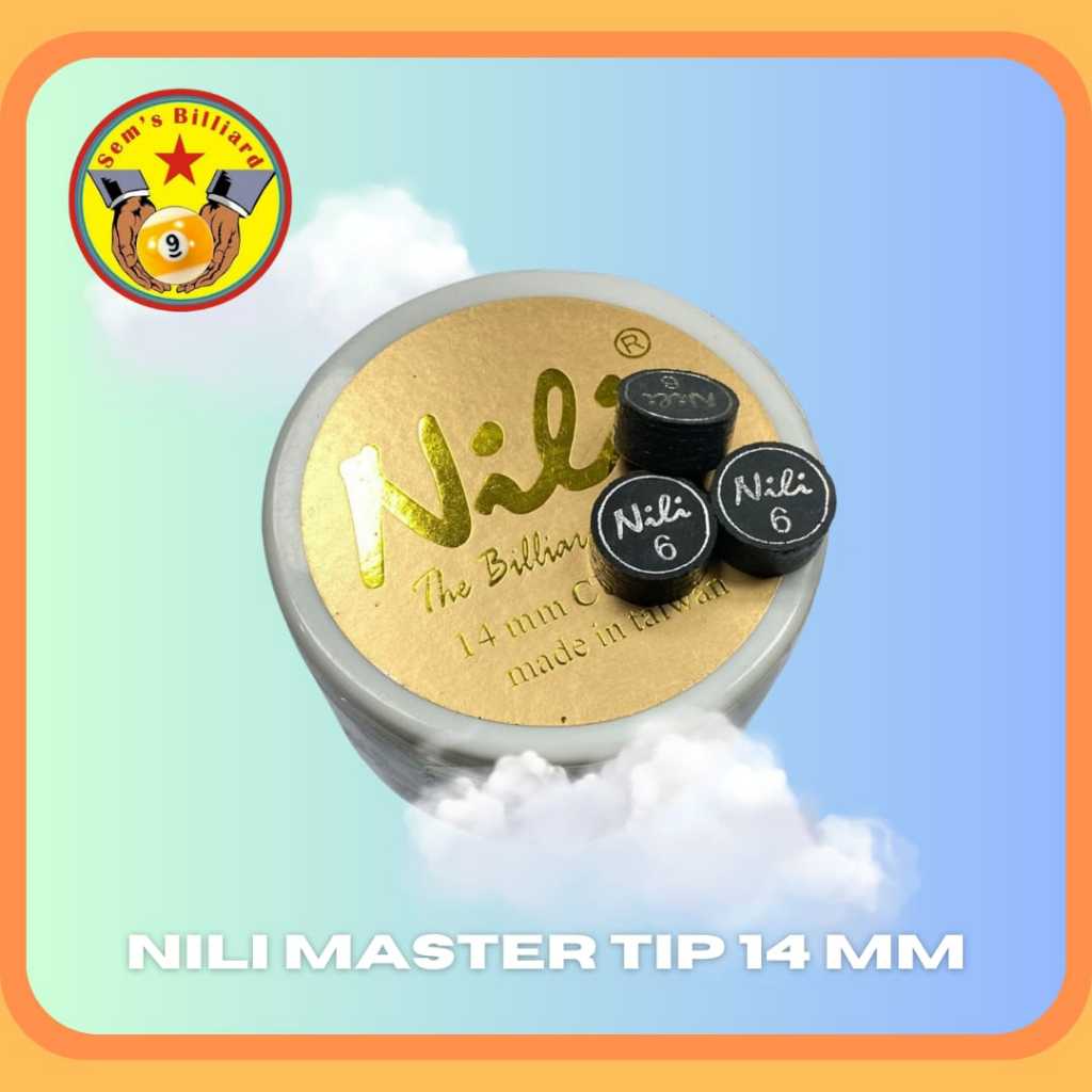 Jual Master Tip Stick Billiard Nili Box - Cue Tip Nili Box - Tip Stick ...