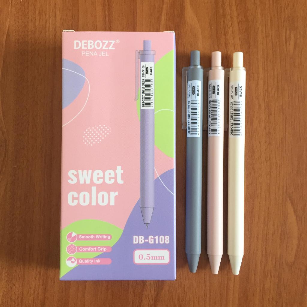 Jual Bolpen Gel Debozz DB-G108 / DB-G108 Gel Pen 0.5mm Sweet Color ...