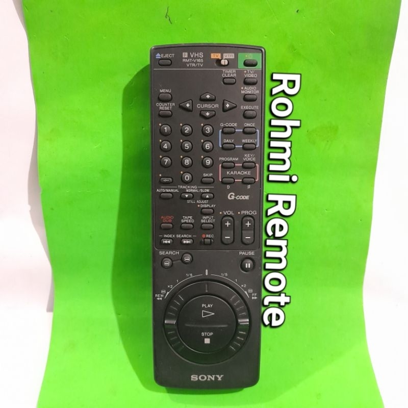 Jual REMOTE REMOT SONY VHS VTR TV RMT-V165 ORIGINAL ASLI | Shopee Indonesia