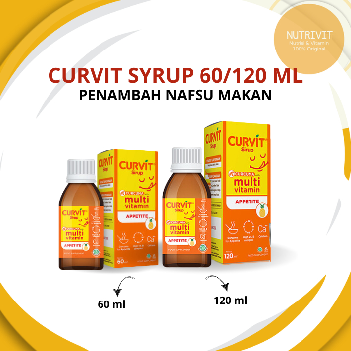 Jual CURVIT SYRUP ISI 60 / 120 ML | Shopee Indonesia