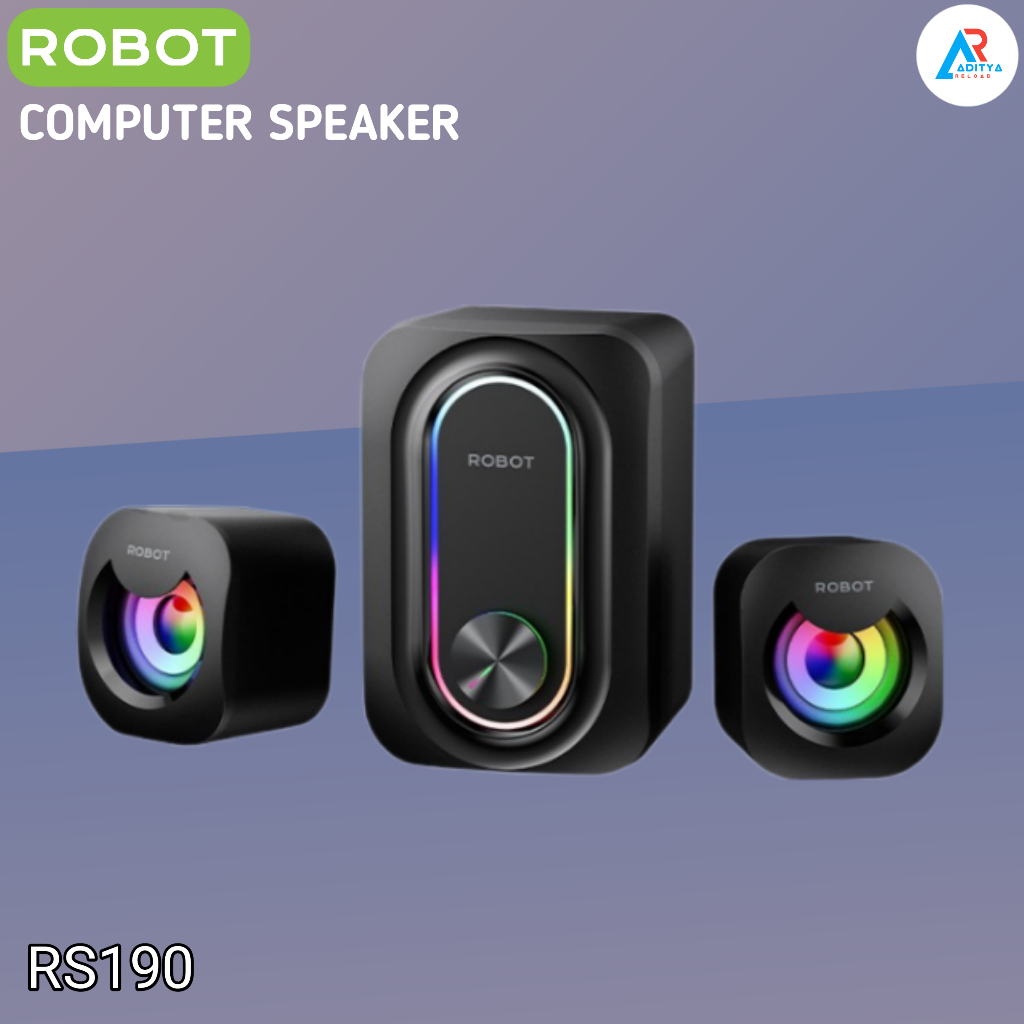 Jual ROBOT RS190 Speaker Gaming Soundbar Super Bass Portable RGB ...