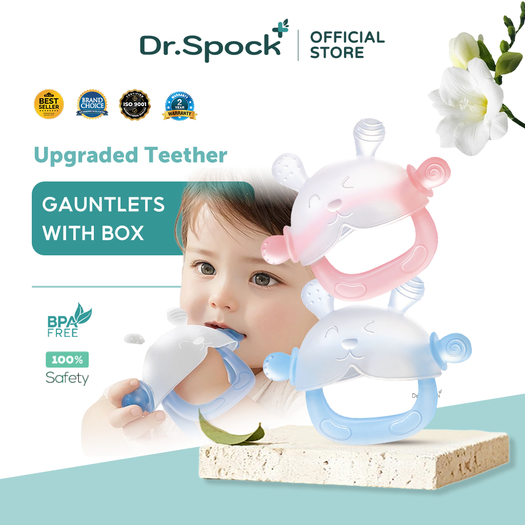 Jual Dr.Spock Baby Teether BPA Free / Gigitan Bayi Silikon YJ02 ...