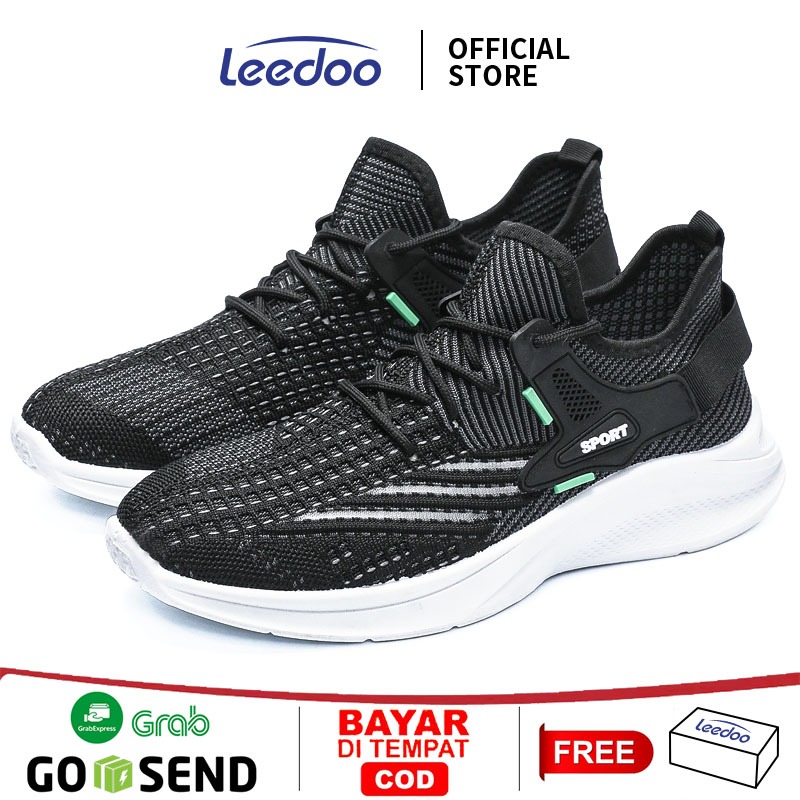 Jual Leedoo Sepatu Sneakers Pria Casual Lari Olahraga Kerja Kuliah Fashion Cowok Kekinian ...