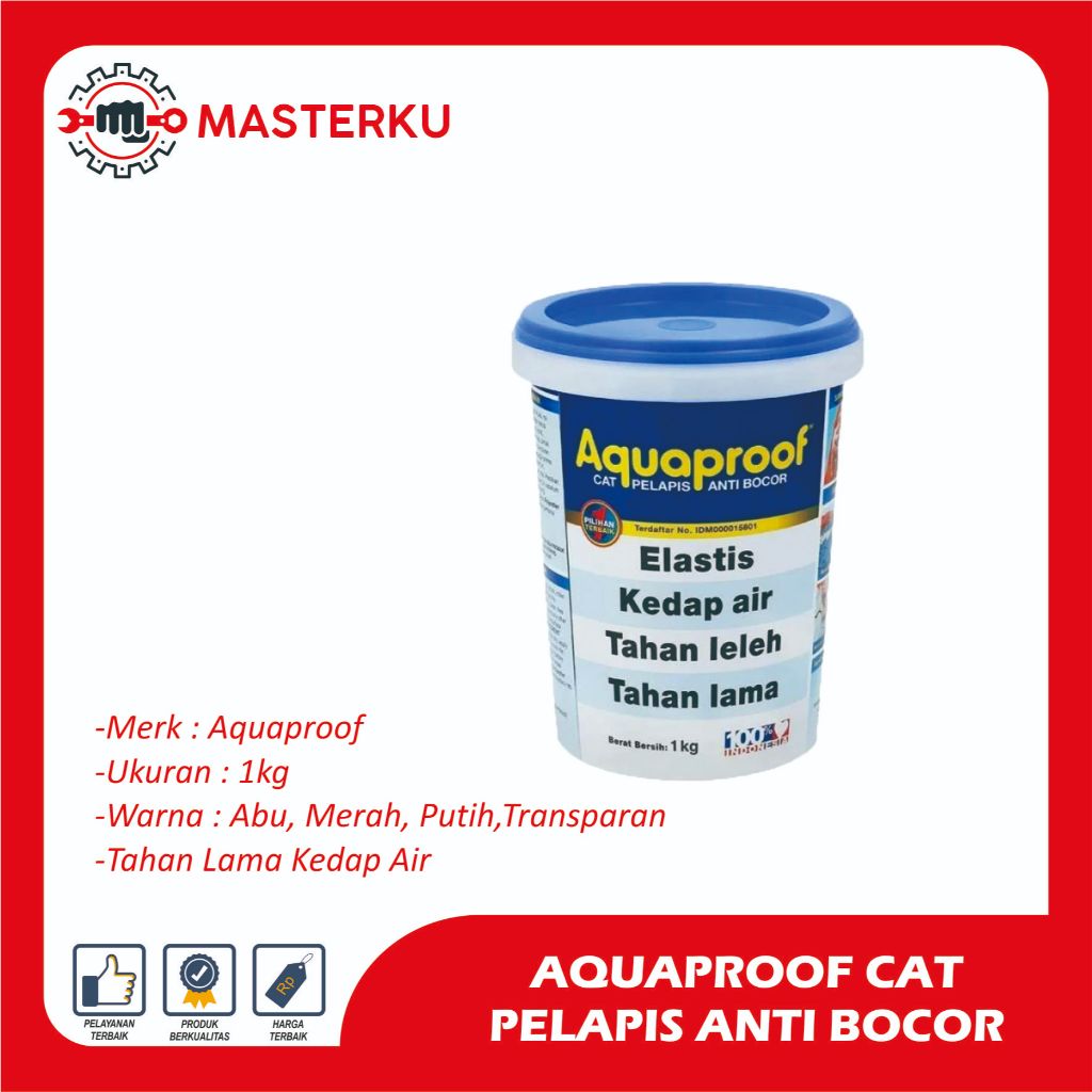 Jual AQUAPROOF CAT PELAPIS ANTI BOCOR WATERPROOFING 1KG/AQUAPROOF/CAT ...