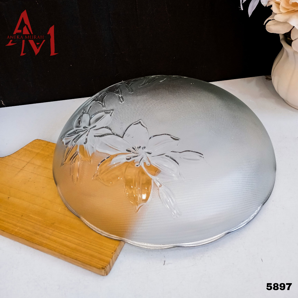 Jual PIRING KACA LEBAR 29CM DENGAN MOTIF BUNGA LIL-3000 (5897) | Shopee ...