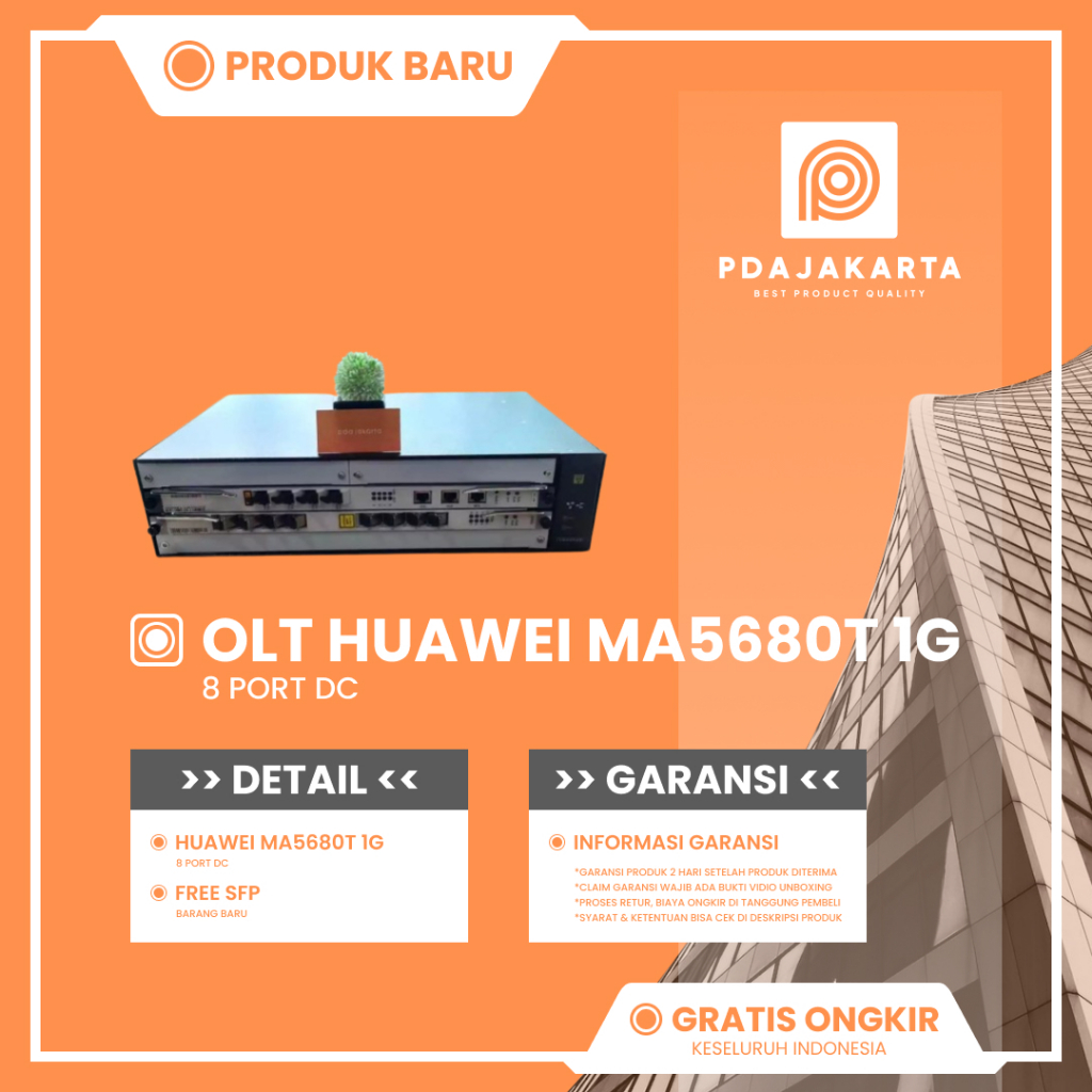 Jual [UNIT BARU] OLT Huawei MA5680T 1G 8 Port Gpon Epon Original ...