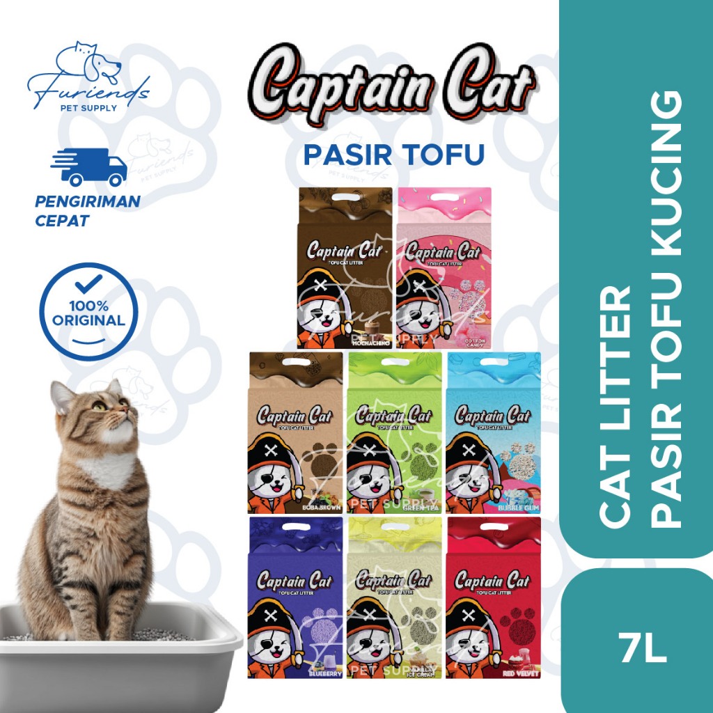 Jual CAPTAIN CAT Pasir Tofu Kucing Pasir Kucing Pasir Gumpal Aroma ...