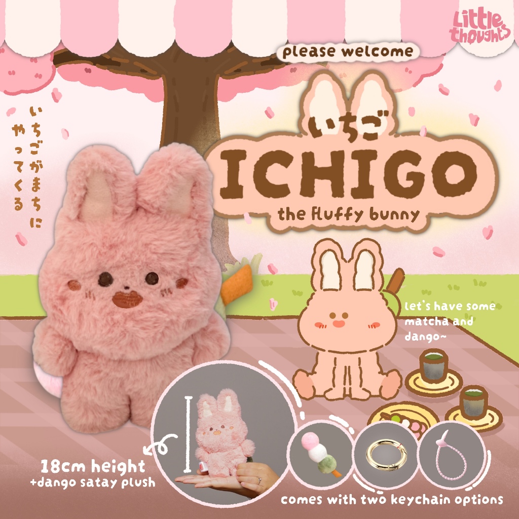 Jual Ichigo Plushie Keychain Set by Little Thoughts | Shopee Indonesia