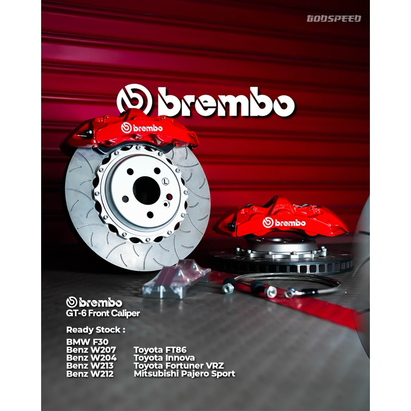 Jual REM MOBIL BBK BREMBO GT6 PAJERO FORTUNER INNOVA BMW HONDA BENZ ...