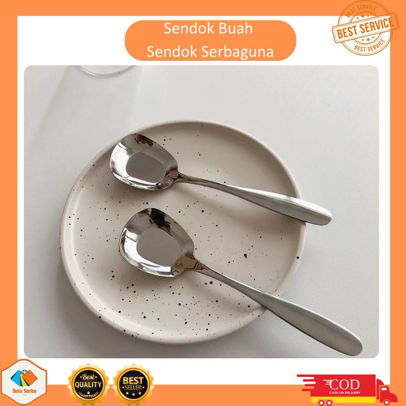 Jual S004 Sendok Dapur Sup Sendok Buah Serbaguna Sendok Dapur Stainless ...