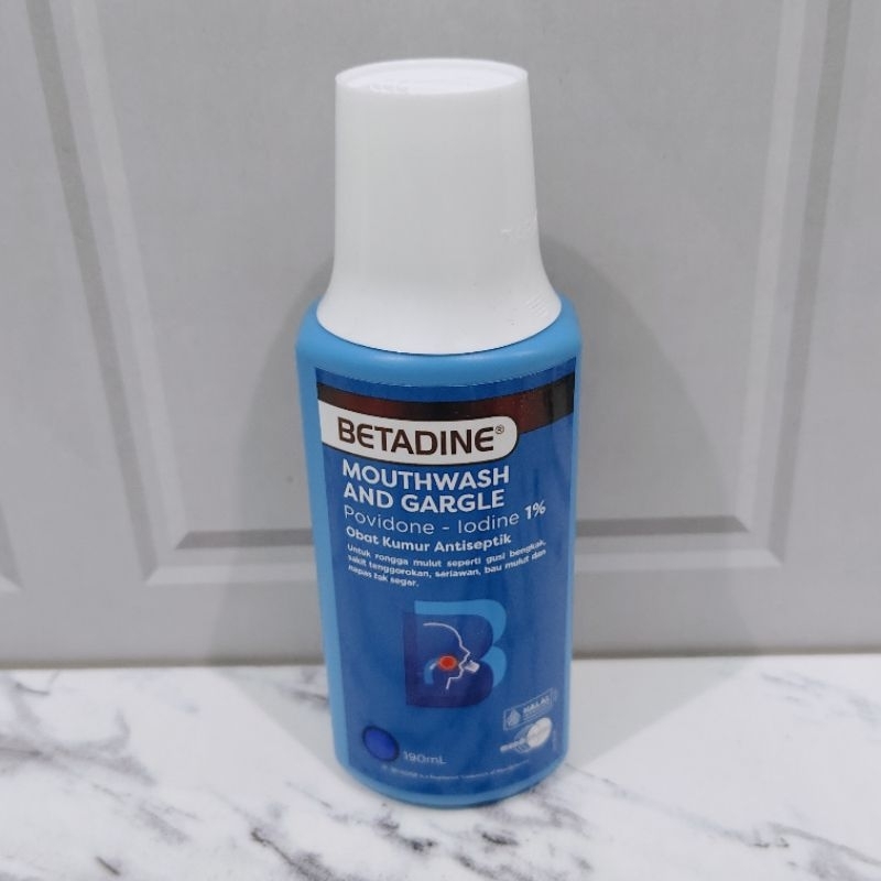 Jual BETADINE MOUTHWASH AND GARGLE OBAT KUMUR 190ML | Shopee Indonesia